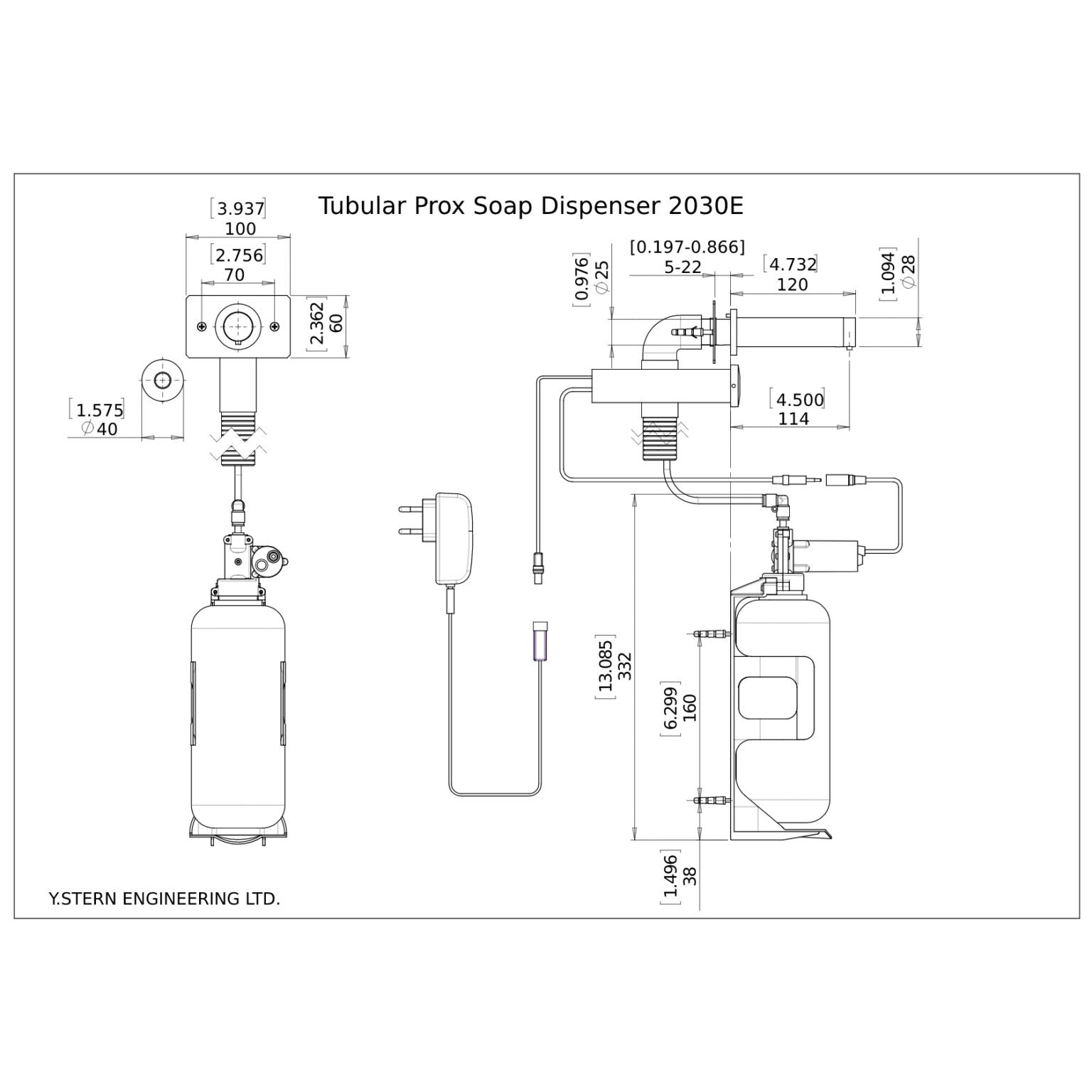 Automatic Soap Dispensers - Tubular Soap Dispenser Series | Stern ...