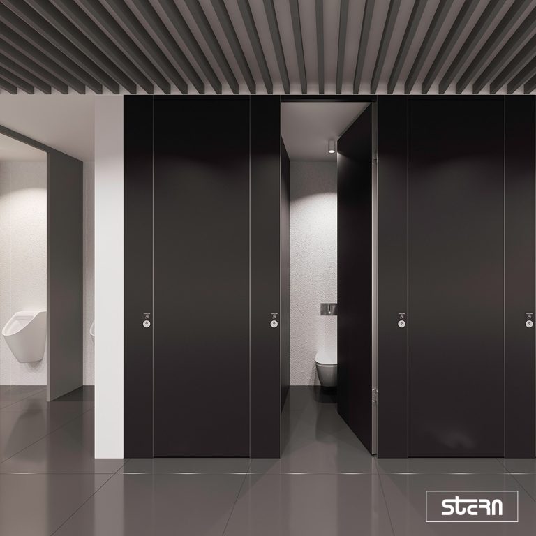 Touchless WC Cubicles with occupancy indicator | Stern
